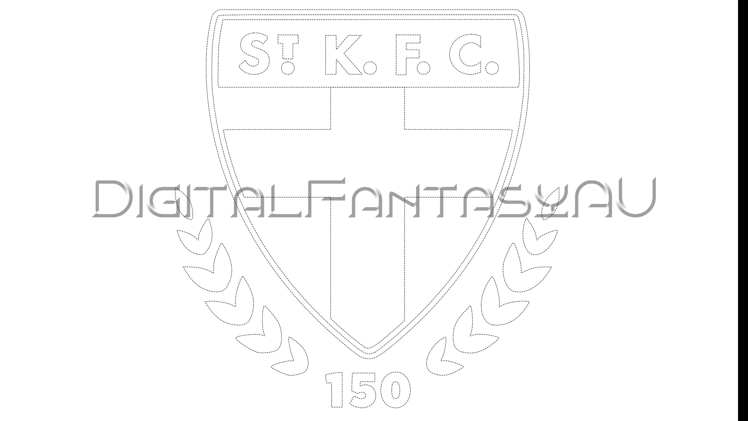 AFL SVG St Kilda Saints Logo Vector File Digital Download Laser Cut ...