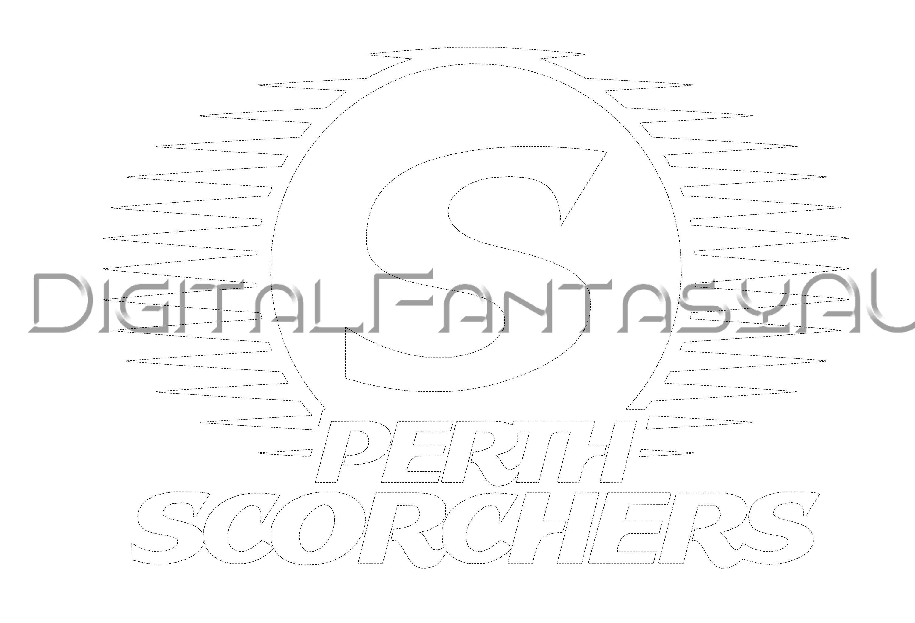 Big Bash Cricket SVG Perth Scorchers Logo Vector File Digital Download ...