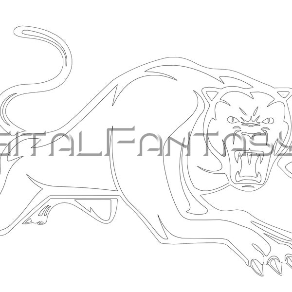Penrith Panthers Svg - Etsy Australia