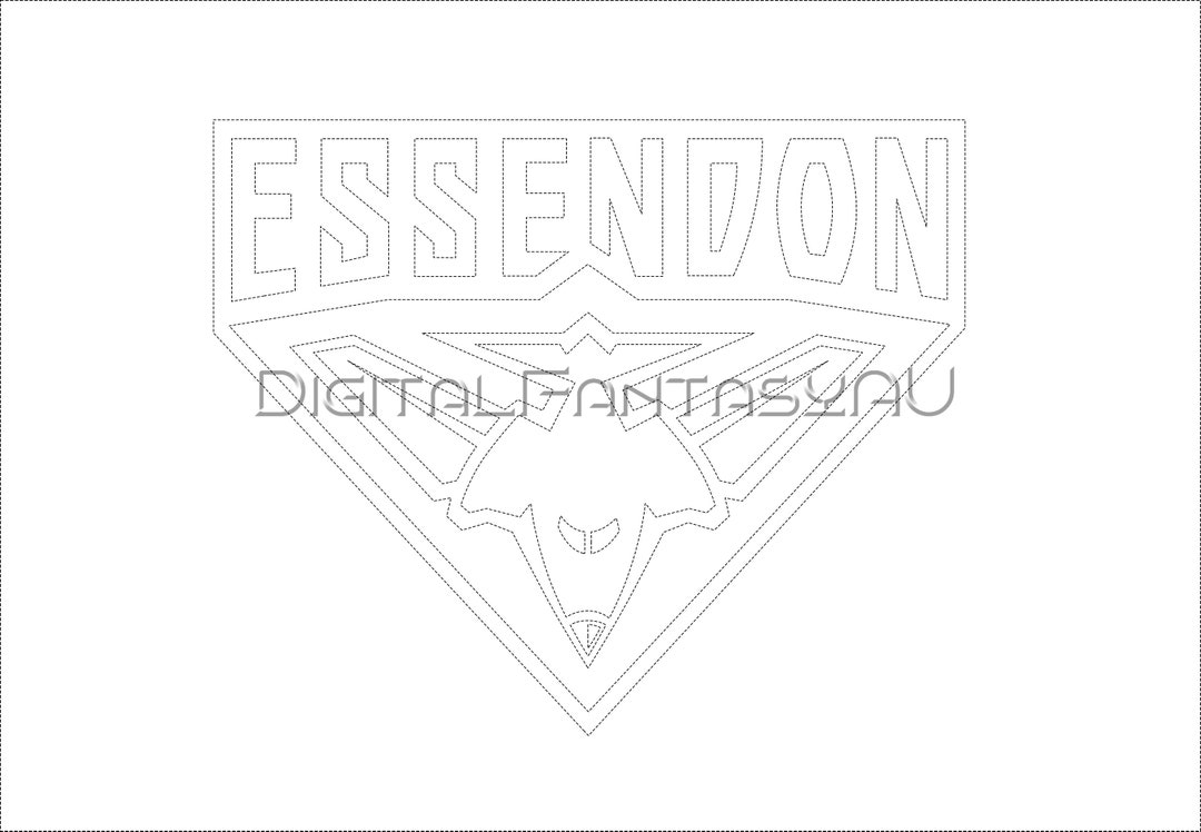 AFL SVG Essendon Bombers Logo Vector File Digital Download Laser Cut - Etsy