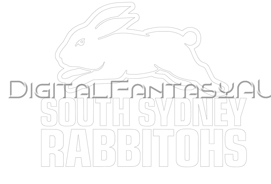 NRL SVG South Sydney Rabbitohs Rugby Logo Vector File Digital - Etsy