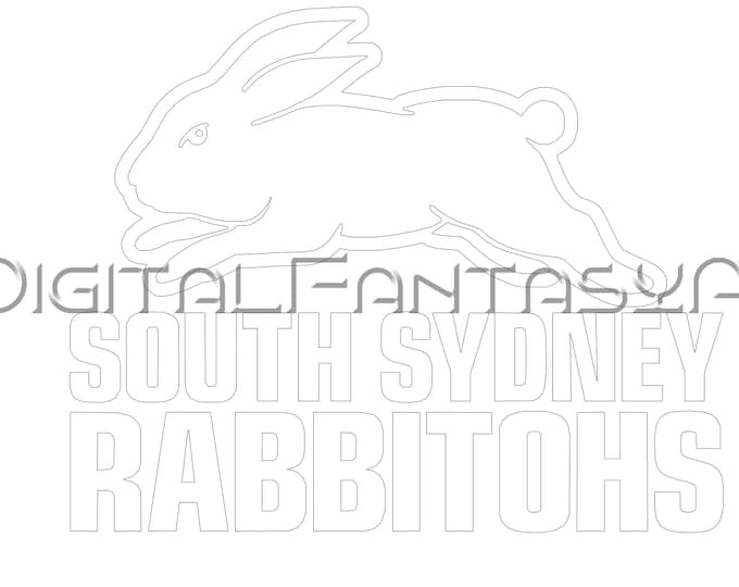 NRL SVG South Sydney Rabbitohs Rugby Logo Vector File Digital Download ...