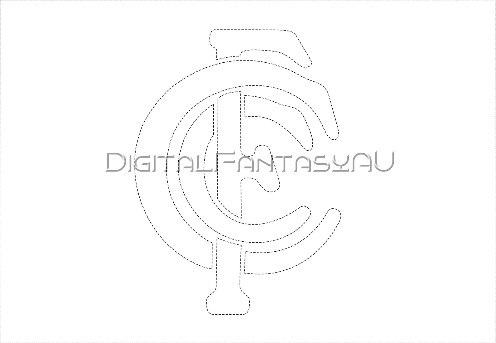 AFL SVG Carlton Blues Basic Logo Vector File Digital Download Laser Cut ...