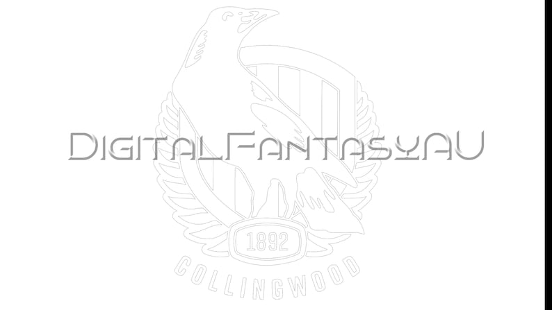 AFL SVG Collingwood Magpies Pies Logo Vector File Digital Download ...