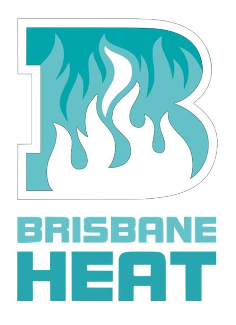 Big Bash Cricket SVG Brisbane Heat Logo Split Colour Vector File ...