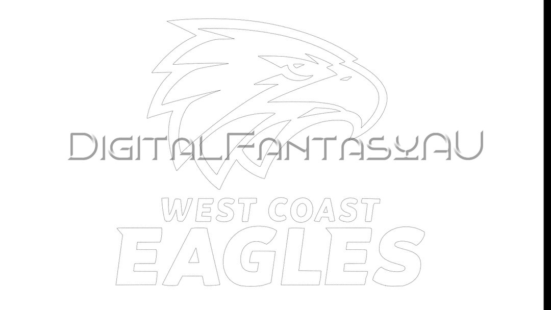 AFL SVG West Coast Eagles Logo Vector File Digital Download Laser Cut ...
