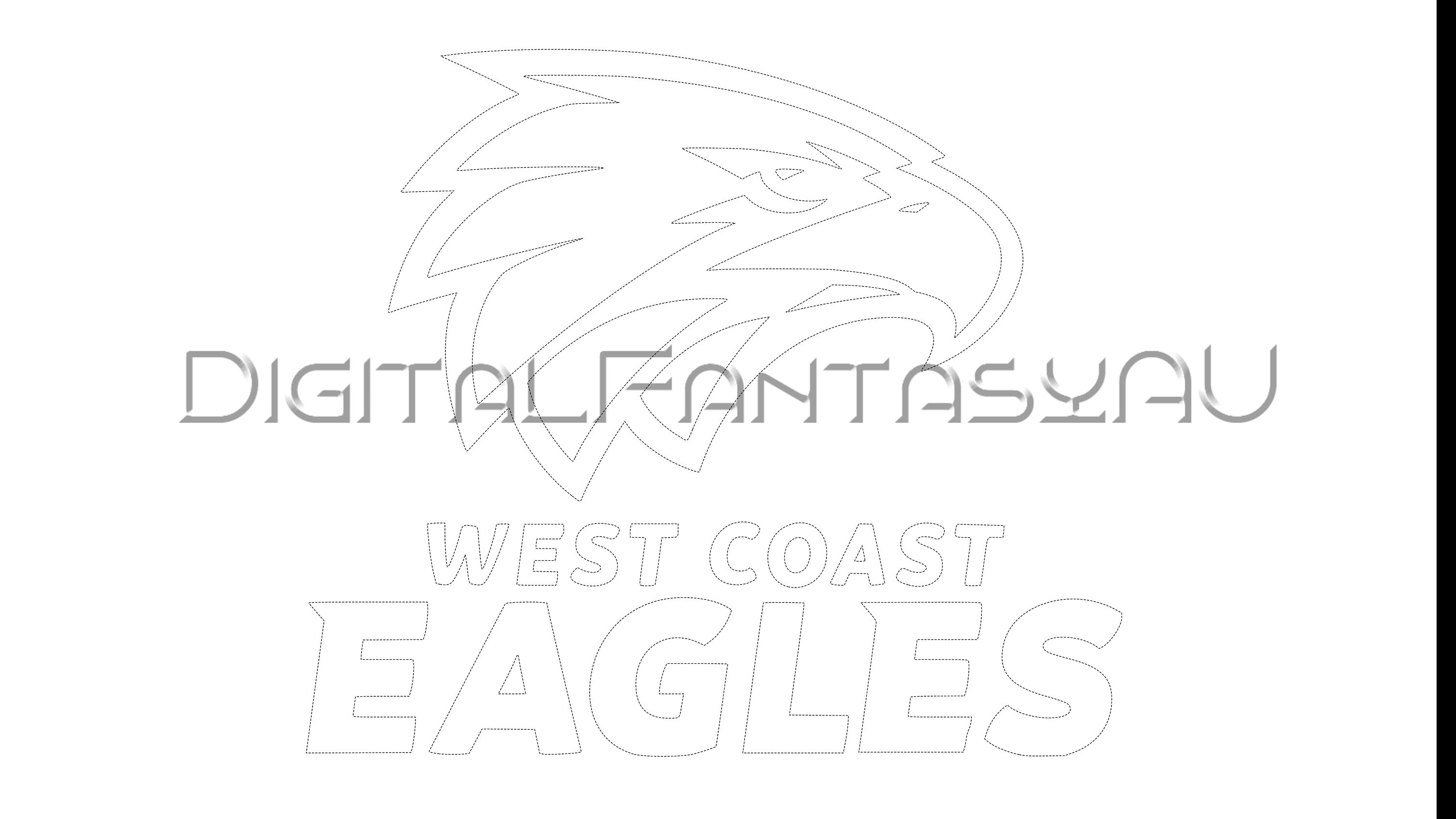 AFL SVG West Coast Eagles Logo Vector File Digital Download Laser Cut ...