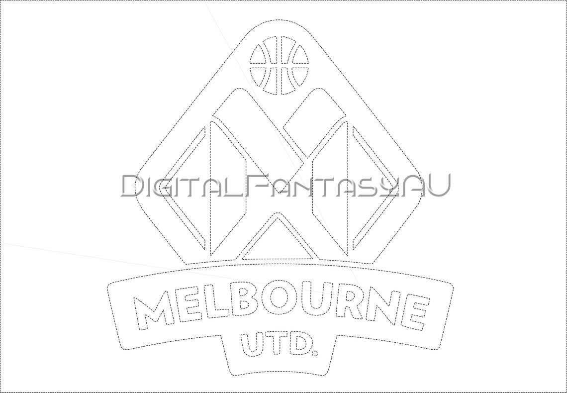 NBL SVG Melbourne United Basketball Logo Vector File Digital Download ...