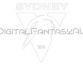 AFL SVG Fremantle Dockers Logo Vector File Digital Download Laser Cut - Etsy