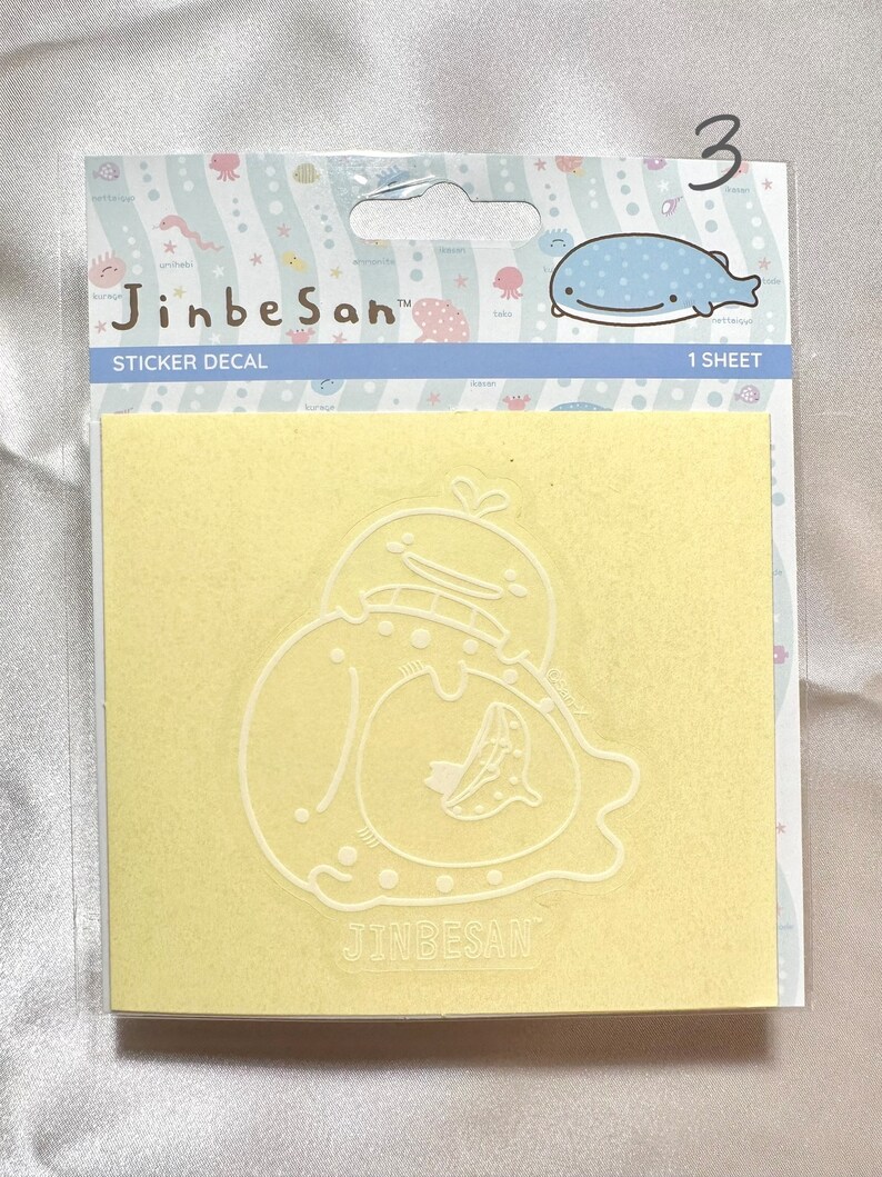 Jinbesan Sticker Decal white - Etsy