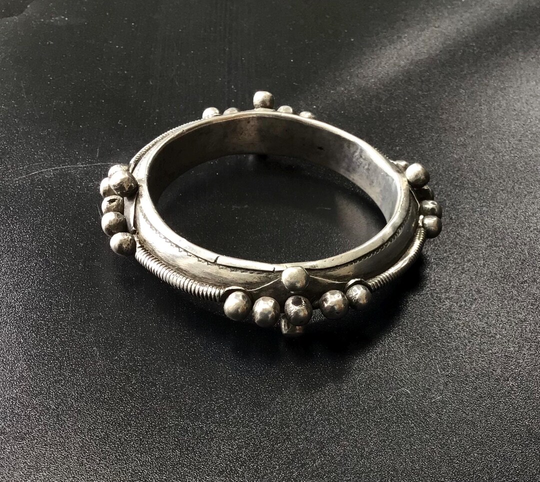 Morocco - Antique Saharan Bracelet in High-grade Silver Called Mizam - Etsy