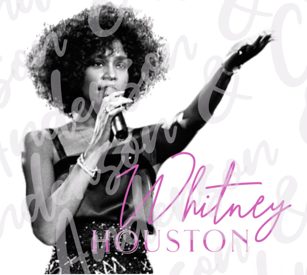Whitney Houston PNG Sublimation - Etsy