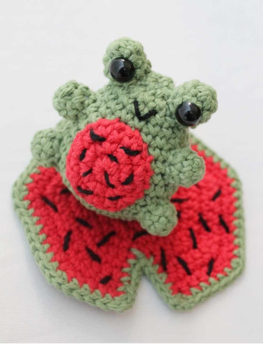 Watermelon Frog Digital PDF Crochet Pattern - Kawaii Amigurumi ...