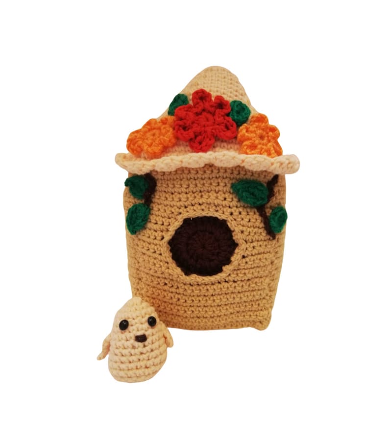 Bird & Birdhouse Amigurumi Crochet Pattern - Whimsical Home Decor DIY ...
