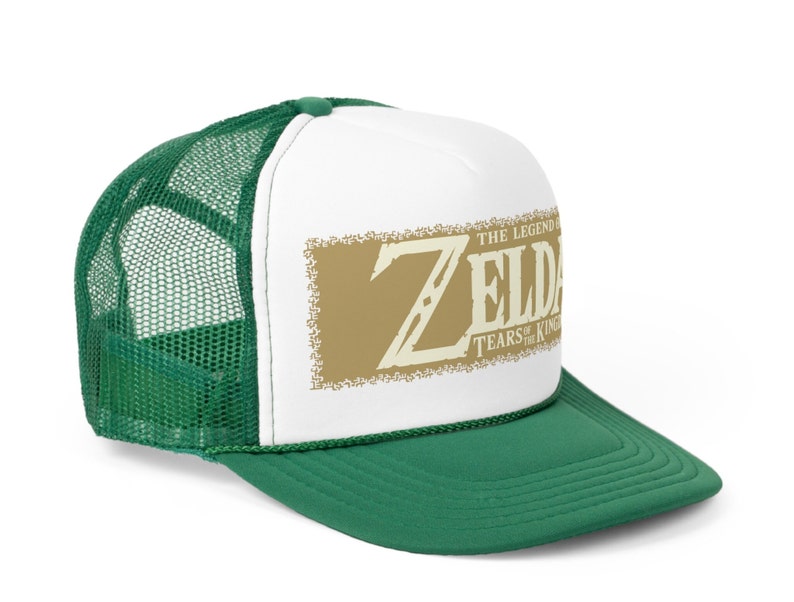 Trucker Caps Video Game the Legend of Zelda Serape Gold PRINTED Design ...