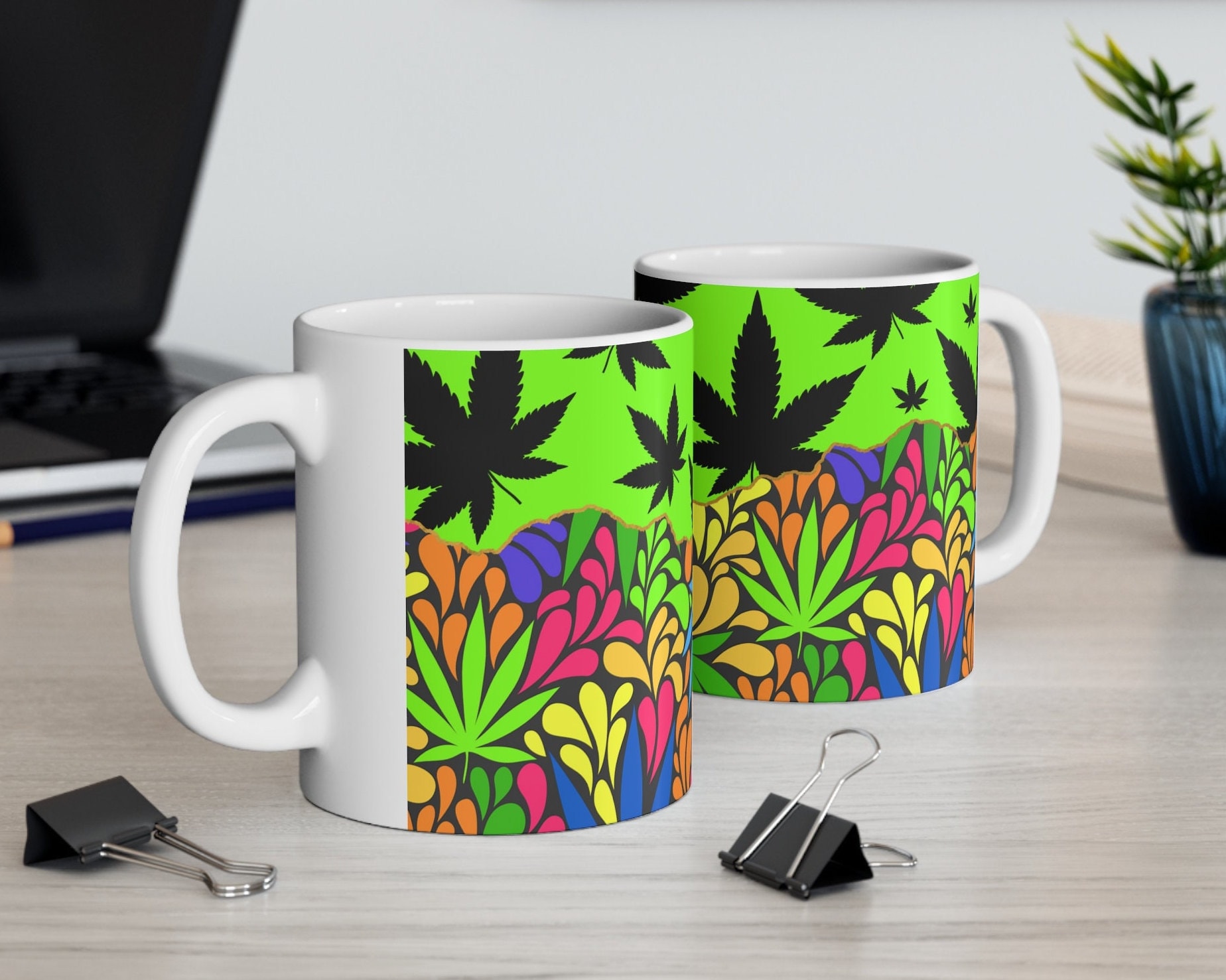 Weed Coffee Mugs Marijuana Mugs Pot Smoker Gifts Cannabis Cups 420 Mug Pot Smoker Gifts Ceramic ...