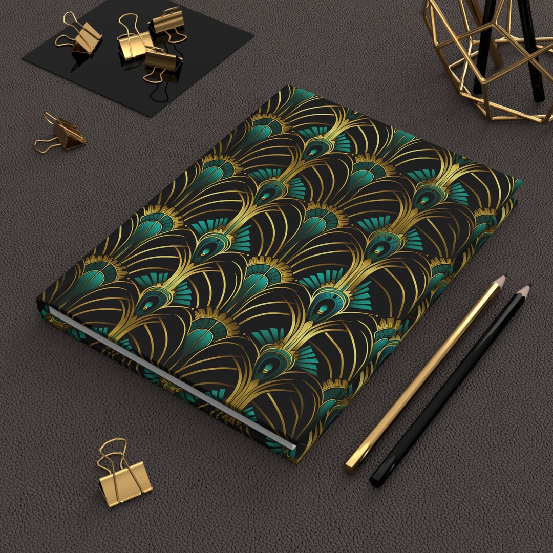 Art Deco Style Journal, 1920's Design Notebook. Hardcover Journal - Etsy