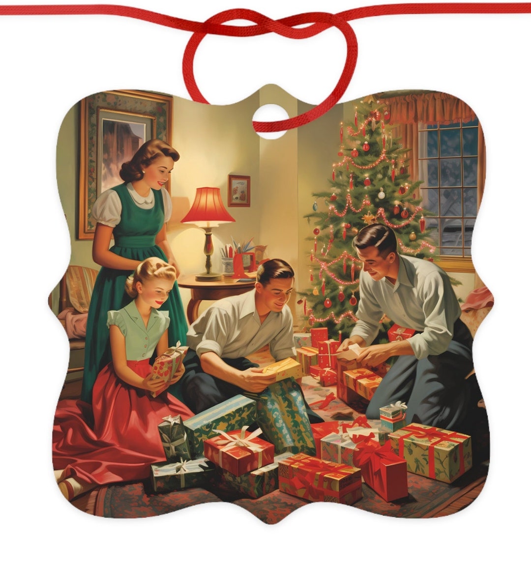 1950's Retro Vintage Style Christmas Ornament, Gift for Vintage Style ...