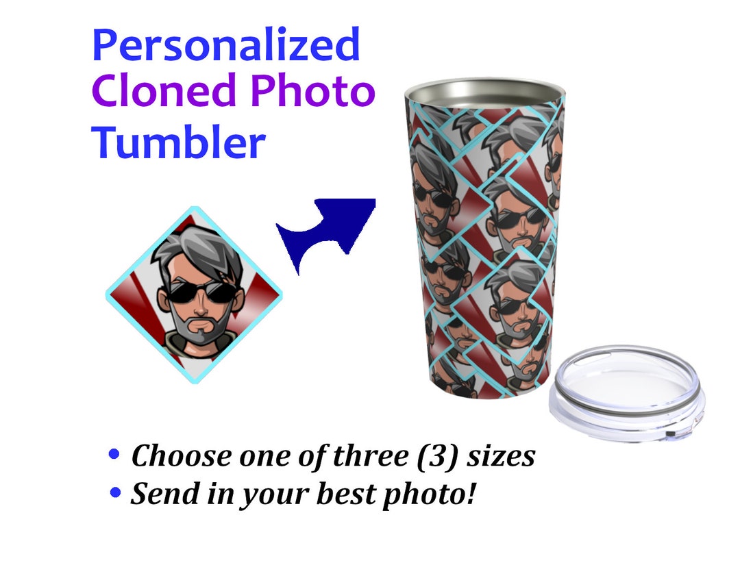 Custom Clone Face Tumbler Personalized Picture Mug Gift Photo ...