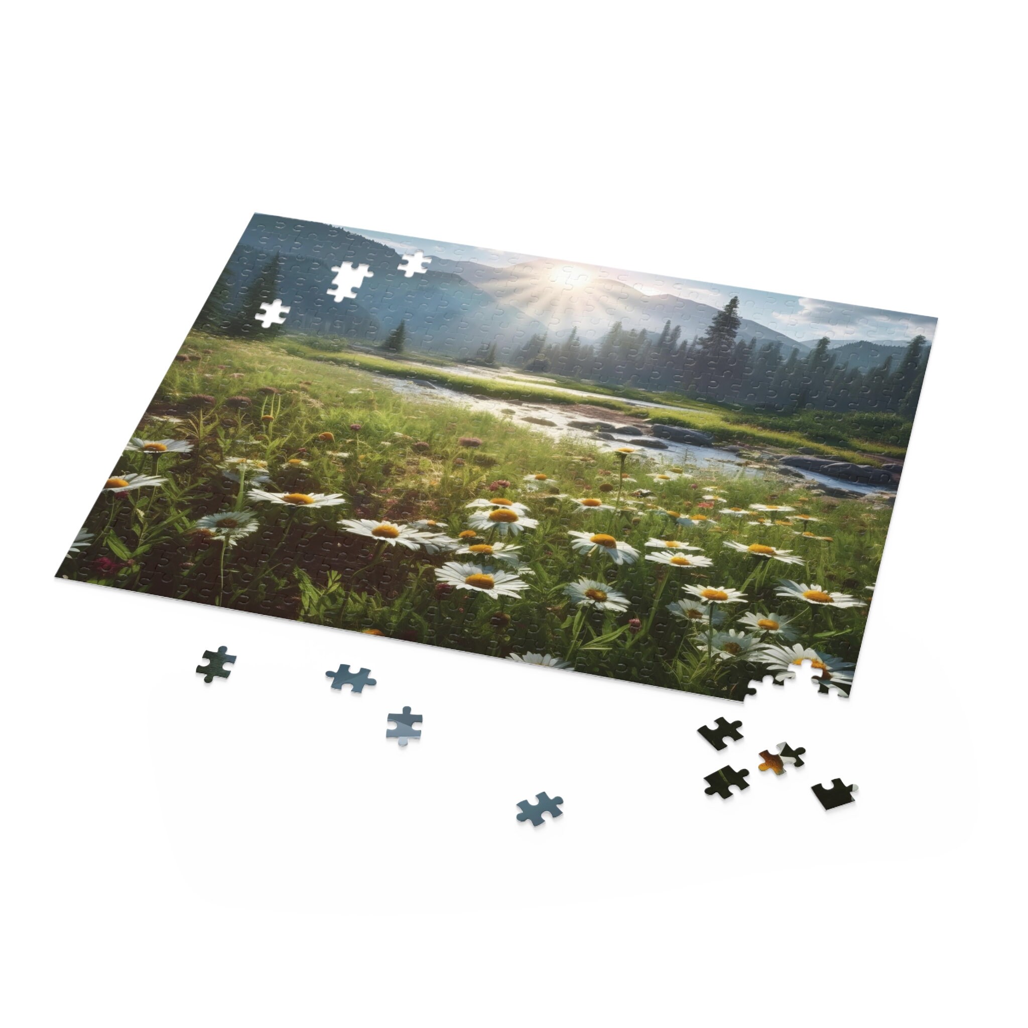 Field of Daisy Wildflowers Puzzle 120 252 500-piece - Etsy
