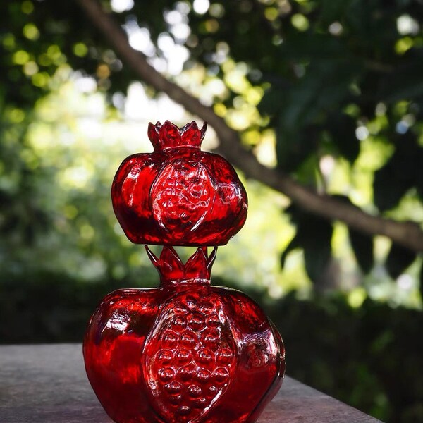 Glass Pomegranate - Etsy