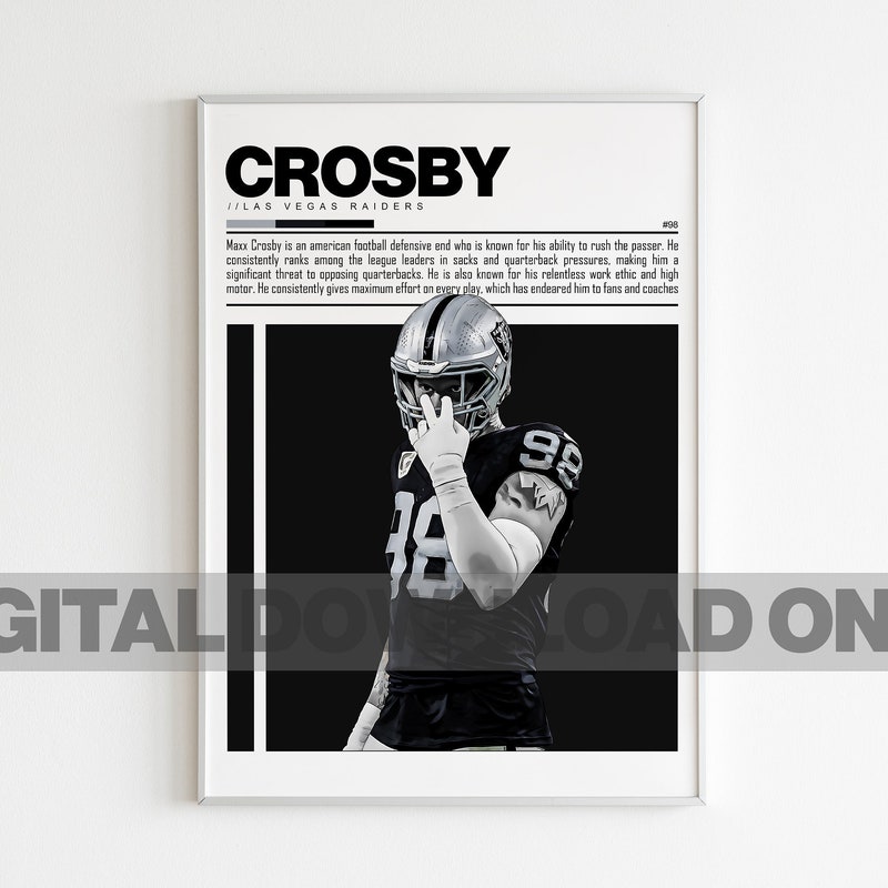 Maxx Crosby Poster - Etsy