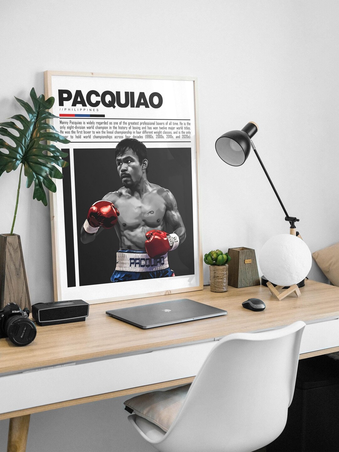 Manny Pacquiao Digital Poster for Sports Fan Wall Art for Boxing Fans ...