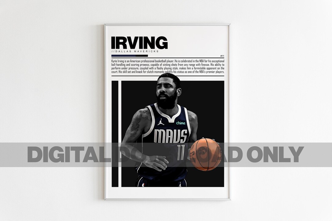 Kyrie Irving Digital Poster for Sports Fan Wall Art for Basketball Fans ...