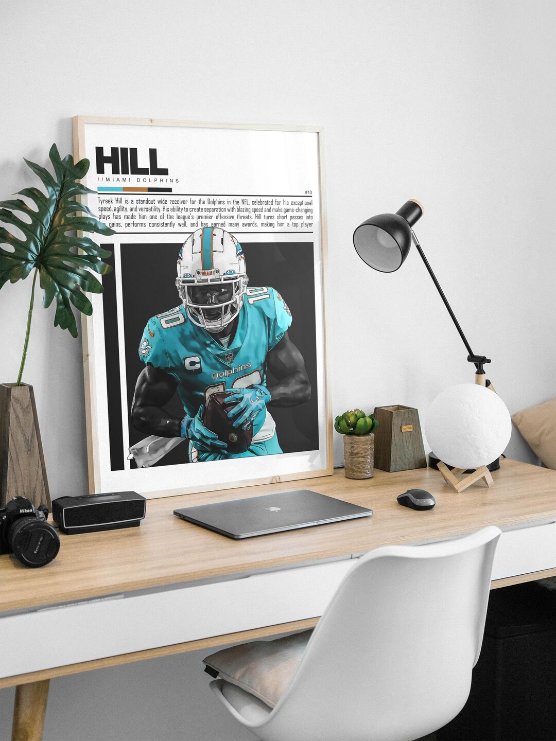 Tyreek Hill Digital Poster for Sports Fan Wall Art for Football Fans ...