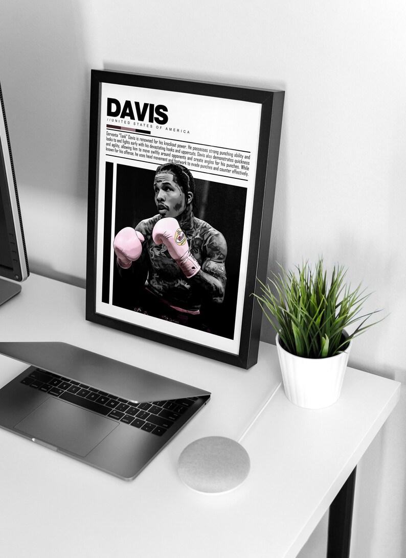 Gervonta Davis Digital Poster for Sports Fan Wall Art for Boxing Fans ...