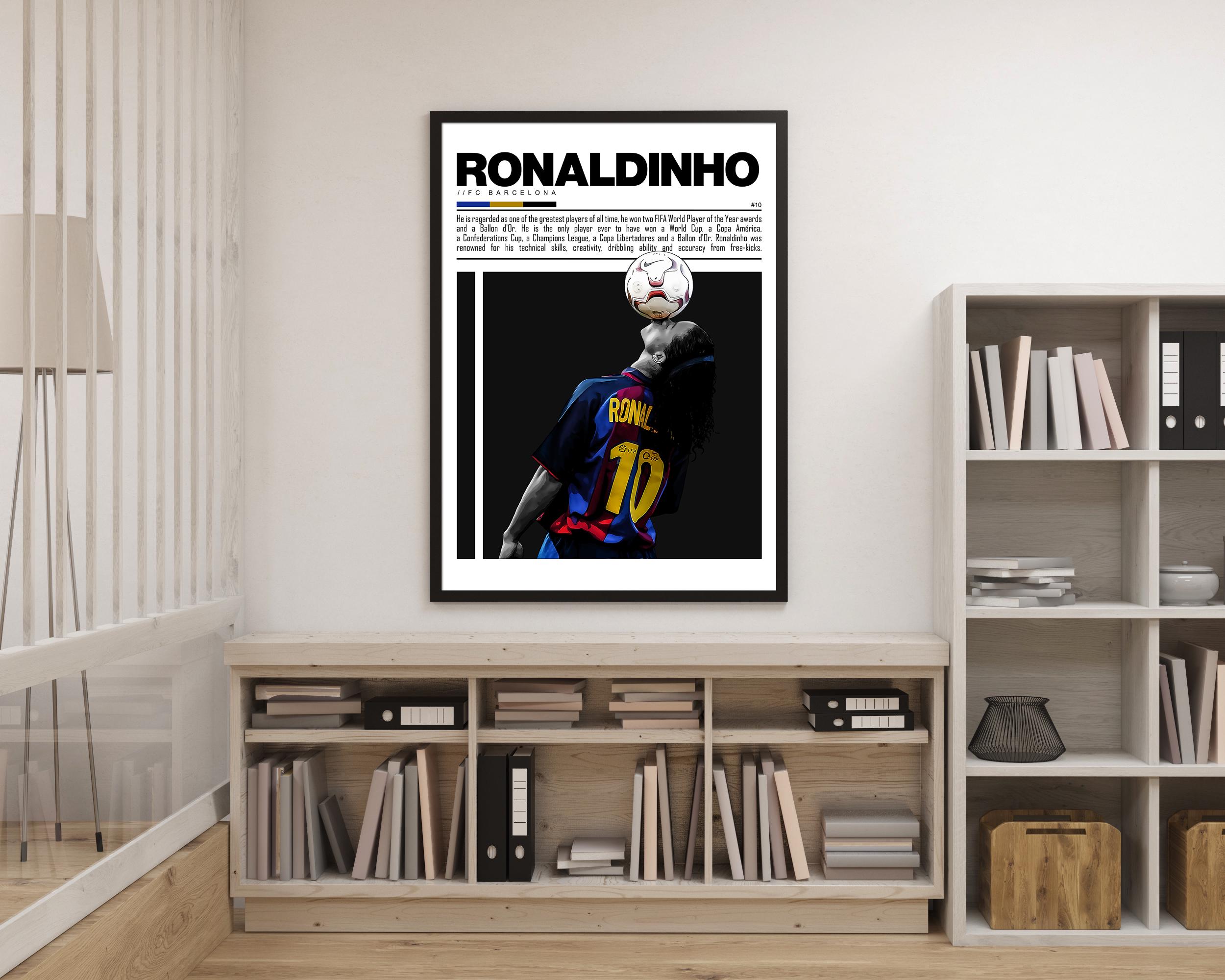 Ronaldinho Digital Poster for Sports Fan Wall Art for Soccer Fans ...