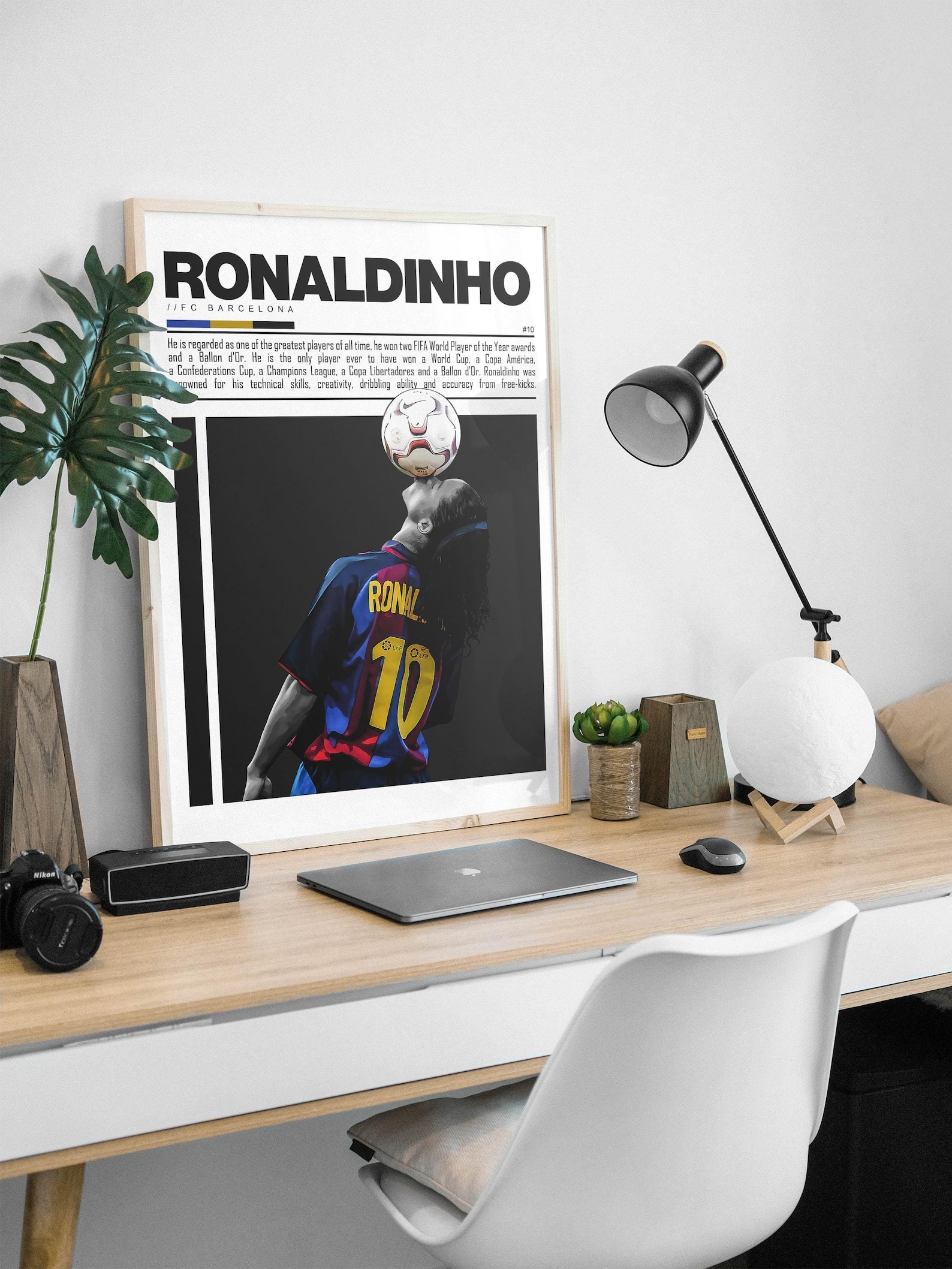 Ronaldinho Digital Poster for Sports Fan Wall Art for Soccer Fans ...