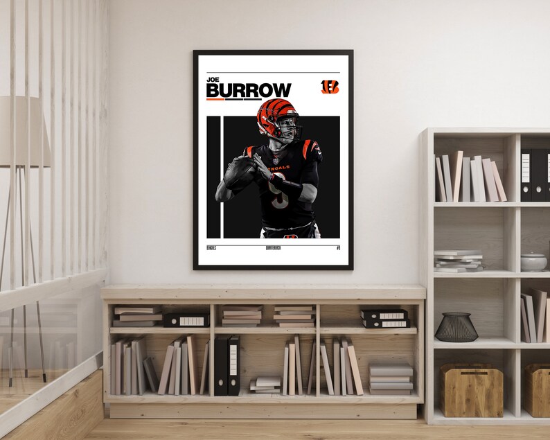 Digital Poster of Joe Burrow Poster for Sports Fan Wall Art for ...