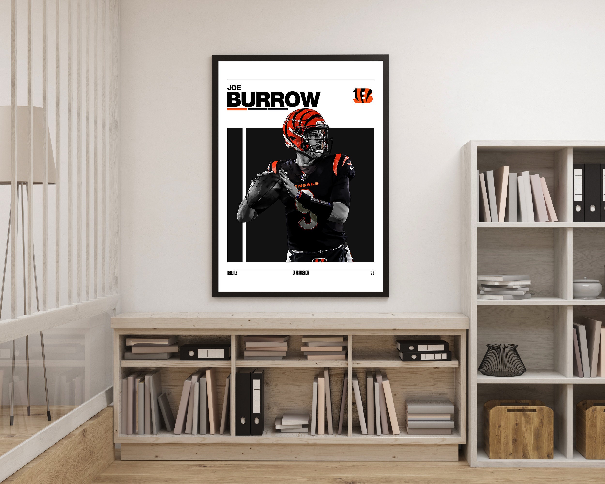 Digital Poster of Joe Burrow Poster for Sports Fan Wall Art for ...