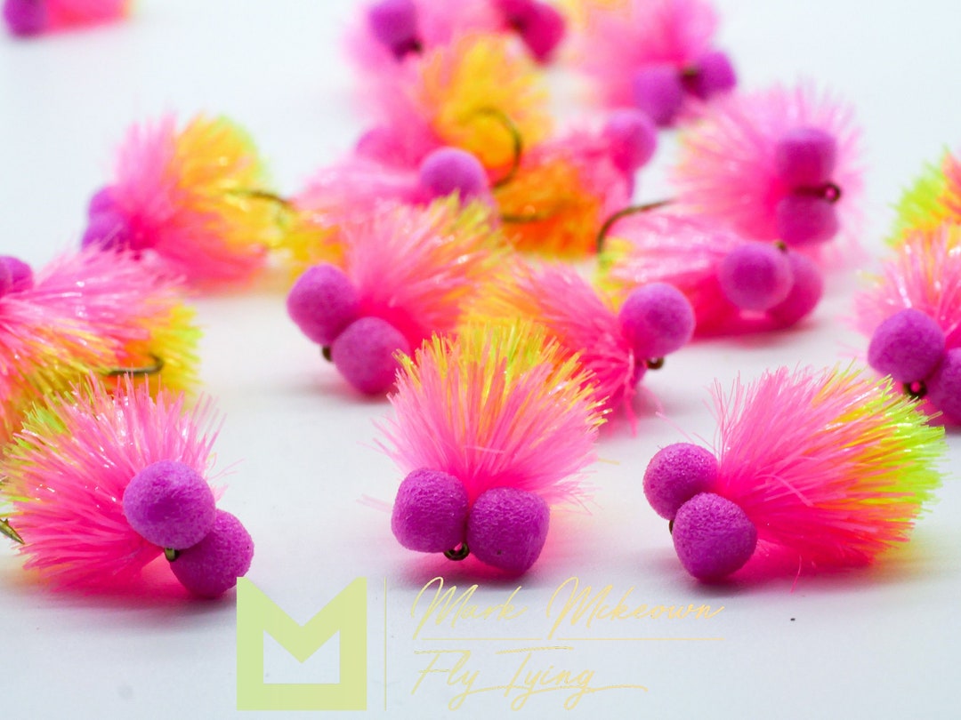 3 X FNF Jelly Booby Flies Trout Fly Fishing Comp Pink and - Etsy