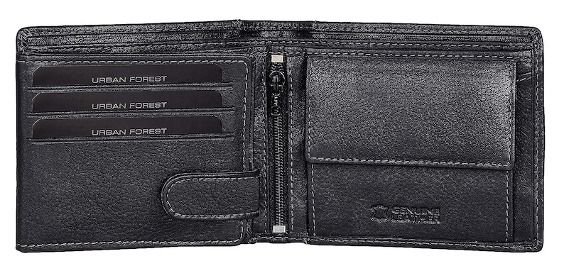 Wallet URBAN FOREST Genuine Leather Wallet for Men RFID - Etsy