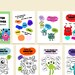 Monster Adjectives:educational Activity, Cute Monsters, Vocabulary ...