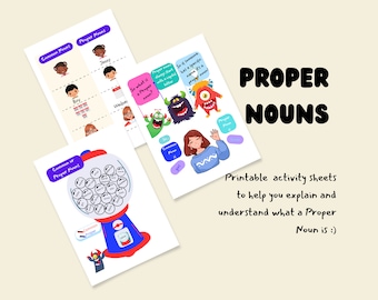 Common Nouns printable Activity Sheets Ideal for Early - Etsy
