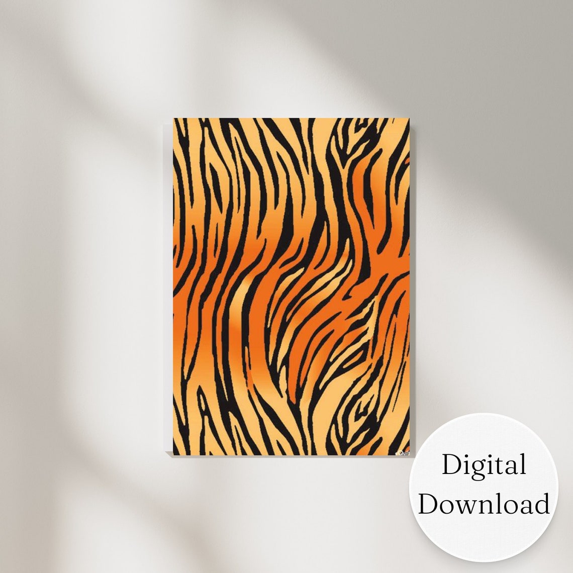 Tiger Stripes Print Animal Wall Art Safari Decor Safari - Etsy