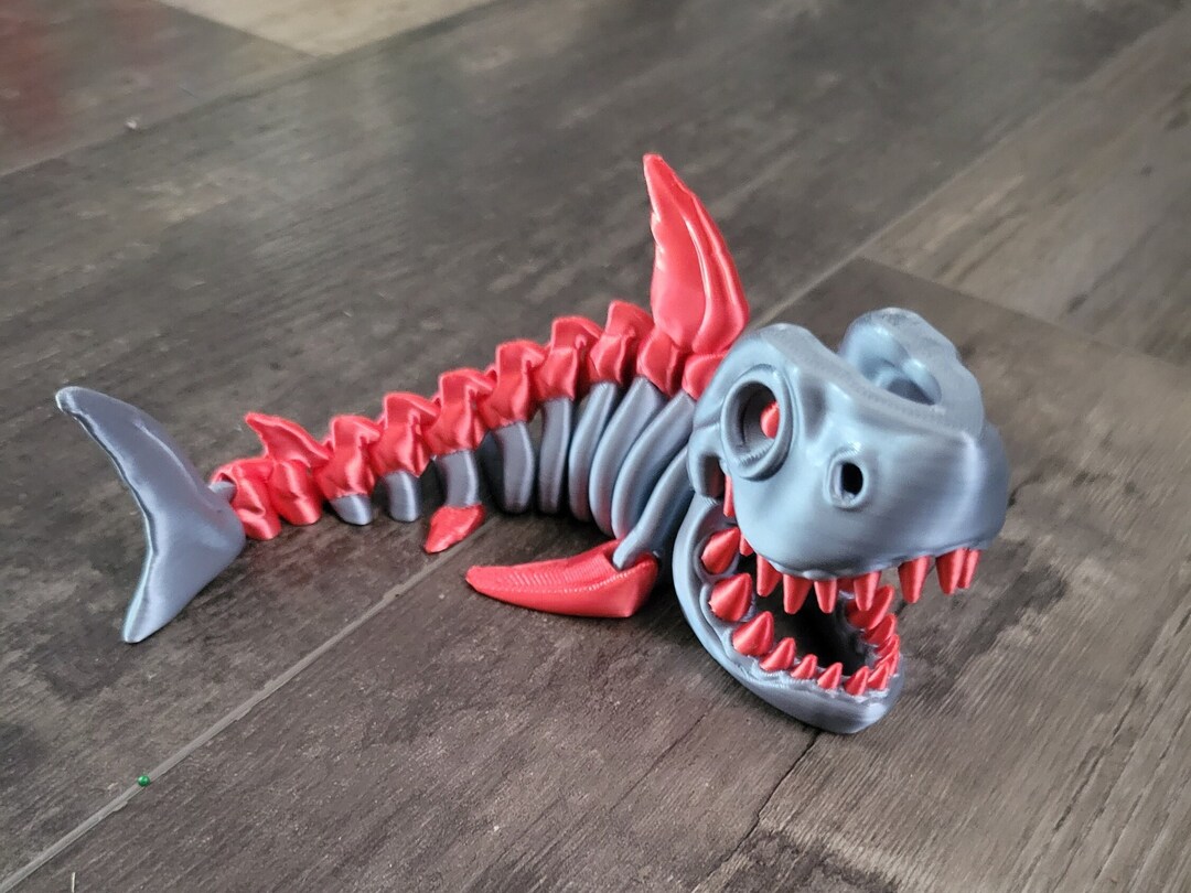 Flexi Shark 3D Printed Articulated - Etsy