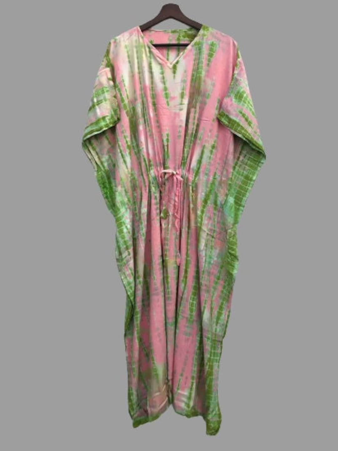 Pink Kaftan, Hand Tie Dyed Caftan, Kaftan Maxi Dress, Fashion Tie Dye ...