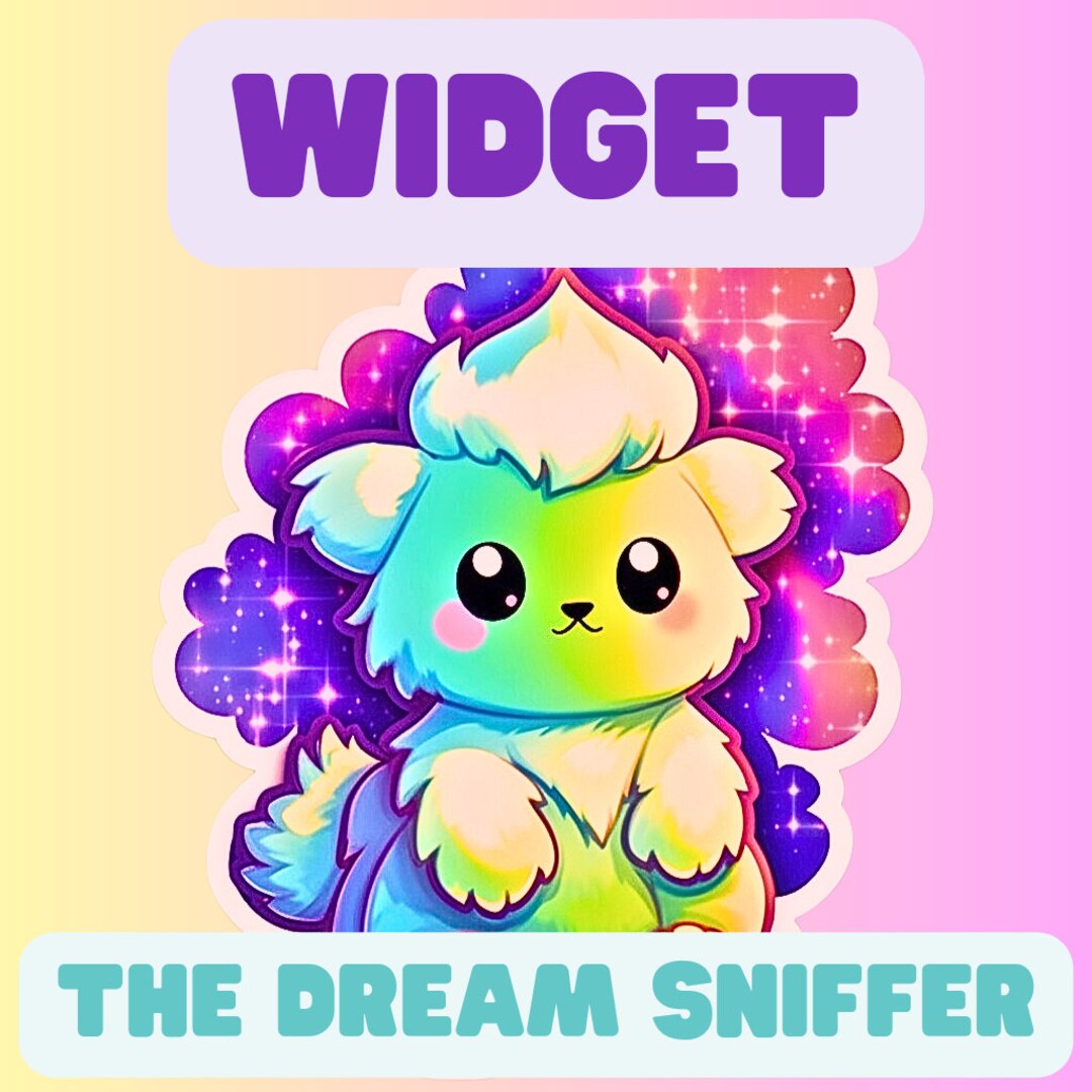 Vinyl Holographic Sticker Widget the Dream Sniffer Weaving - Etsy