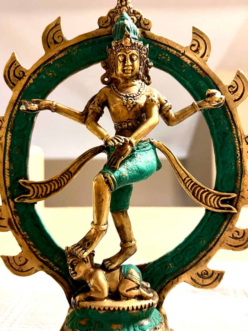 Dancing Shiva Nataraja Bronze Statue Lord Siva Hindu Goddess Sculpture ...
