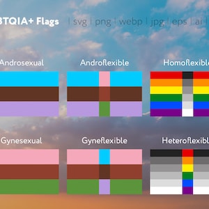 60 Pride Flags Clipart Bundle: LGBTQIAP+ Designs (digital Download) - Etsy