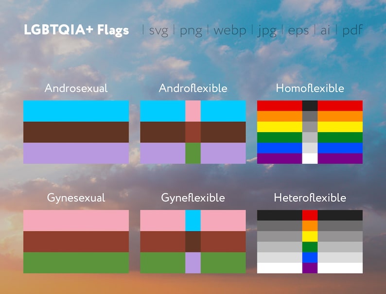 60 Pride Flags Clipart Bundle: LGBTQIAP+ Designs (digital Download) - Etsy