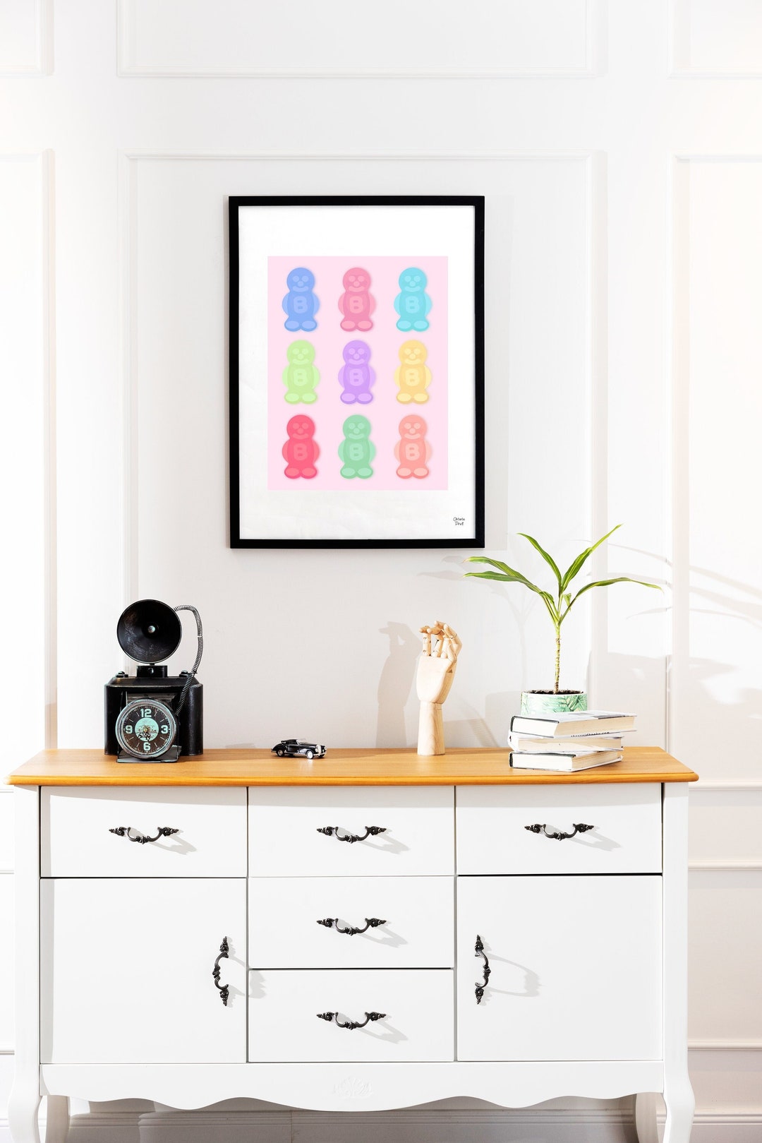 Colourful Jelly Babies Digital Print - Nursery Decor, Kitchen Art ...