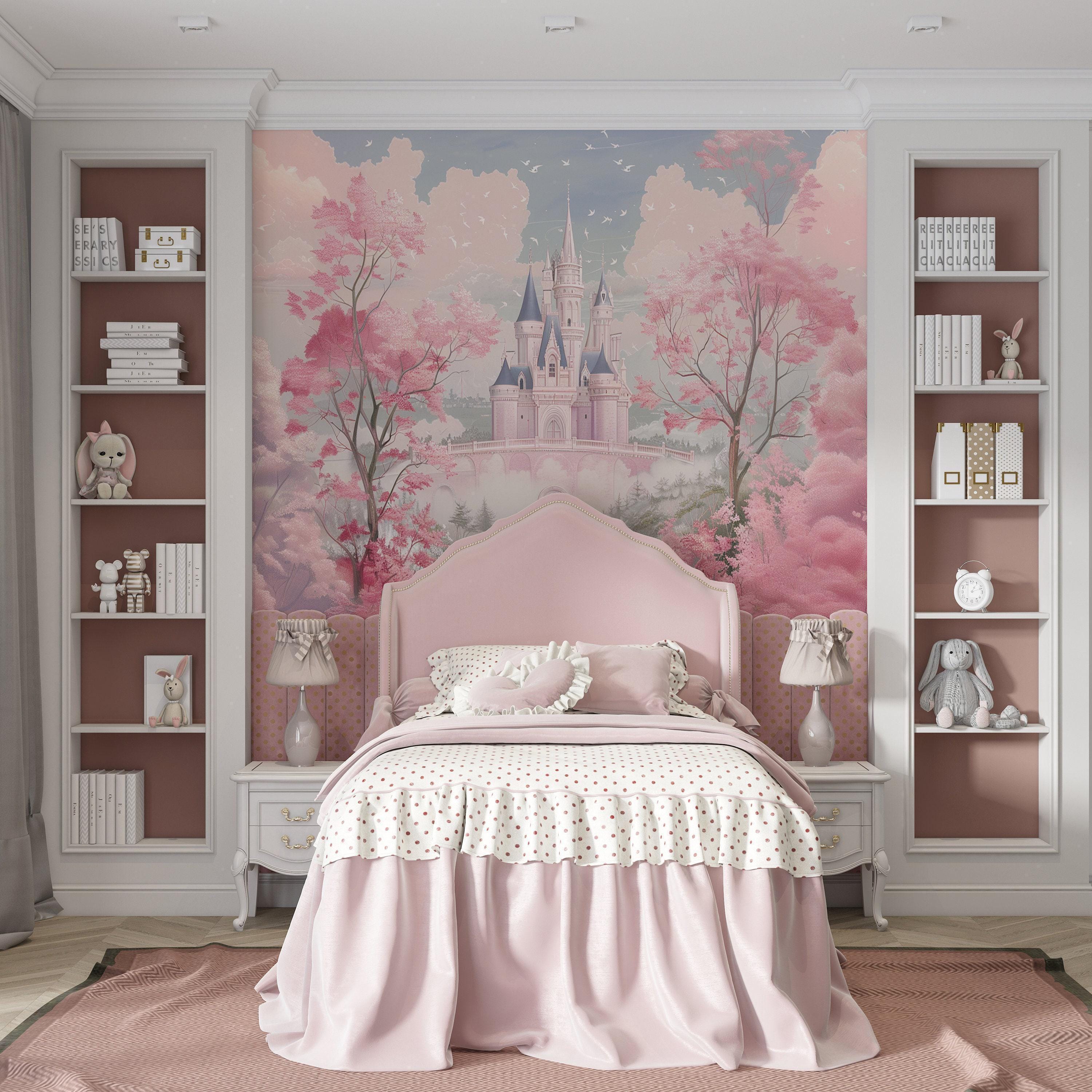 Fairy Tale Castle - Fairytale Wallpaper Mural for Girls Roo - Etsy