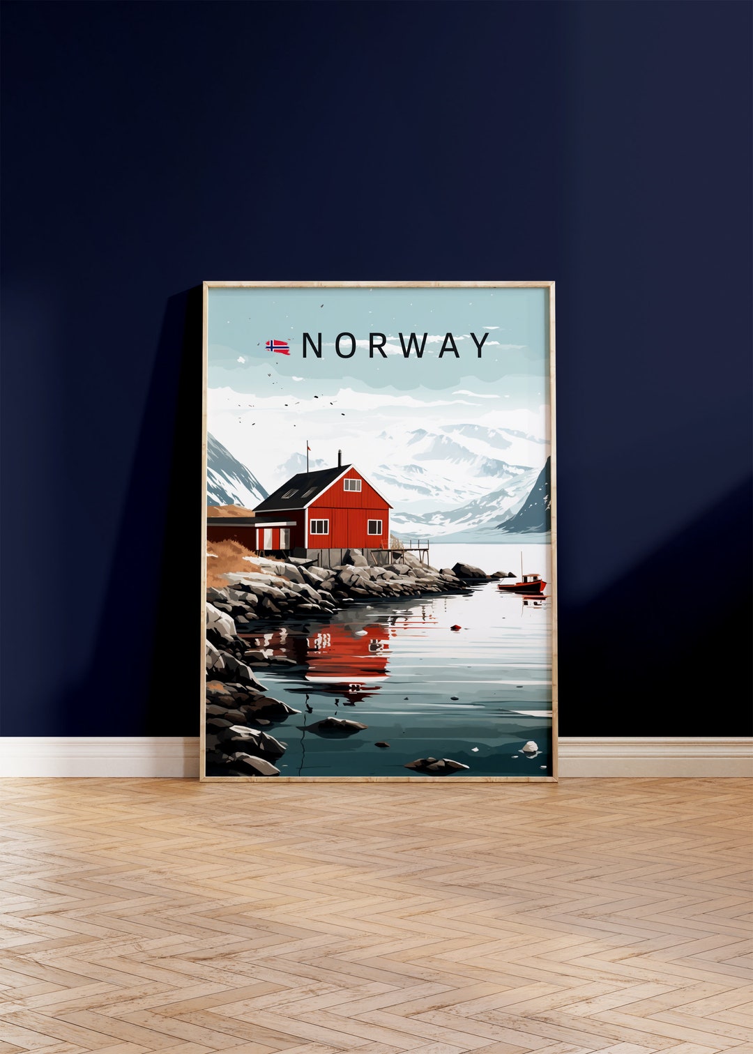 Norway Travel Poster, Fjords, Norway Fjords Prints, Instant Download ...