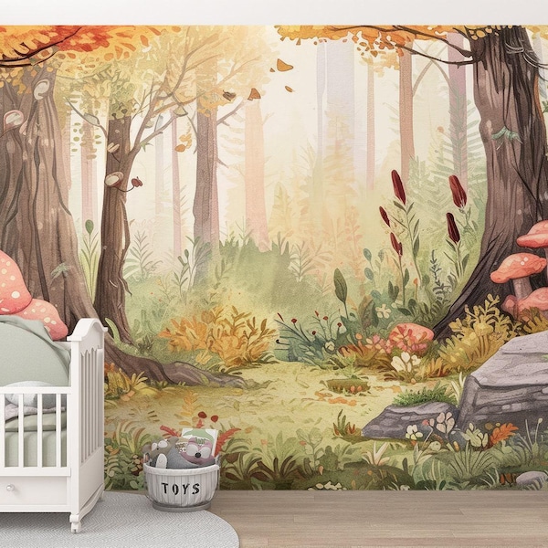 5 Enchanted Forest Wall Art Enchanted Forest Printable Digital Art Enchanted Forest Digital Art ...