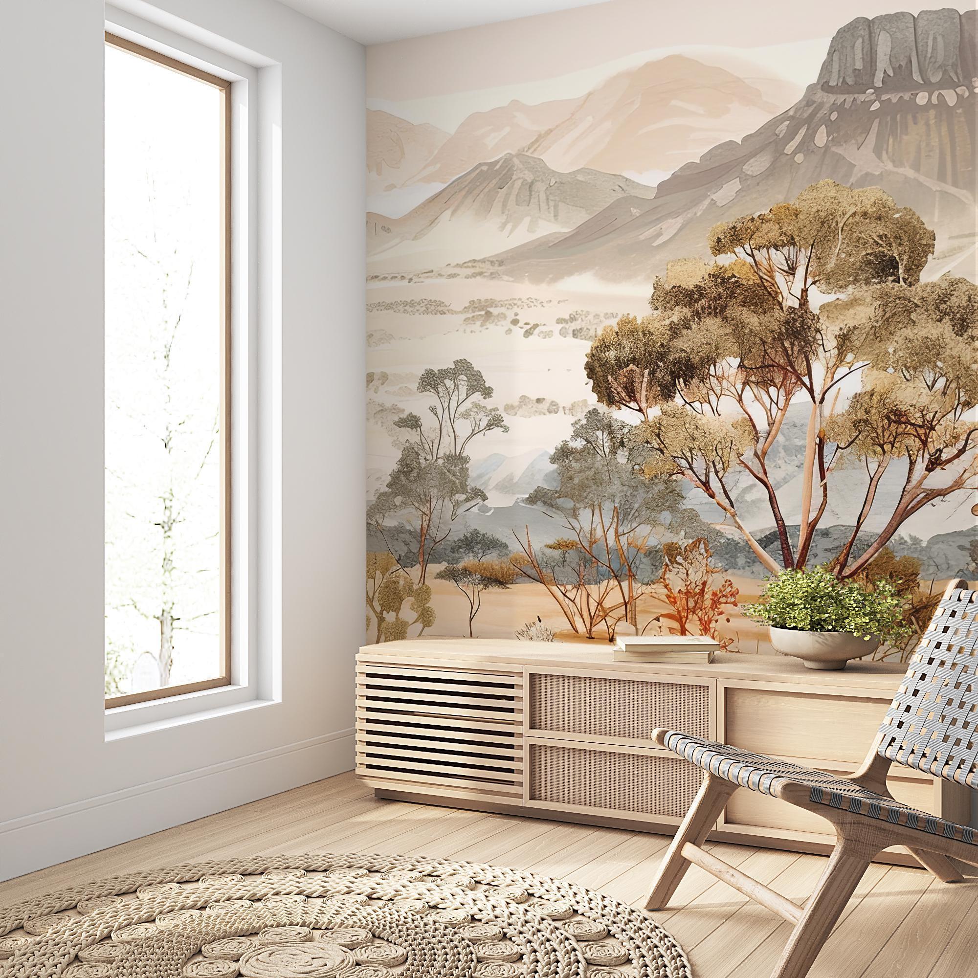 Australian Horizon - Australian Landscape Mural - Etsy